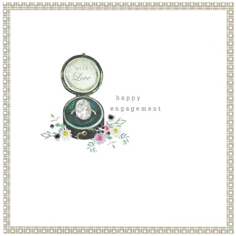 Greeting Cards » happy engagement, ring - Cinnamon Aitch