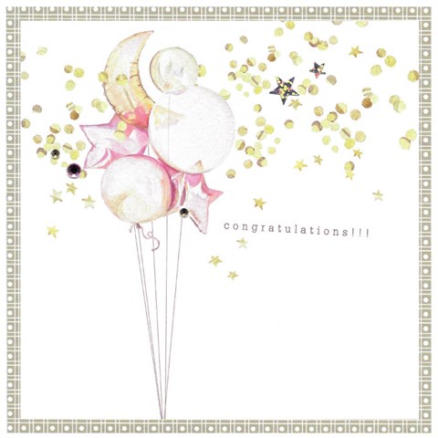 Greeting Cards » congratulations!!! balloons - Cinnamon Aitch